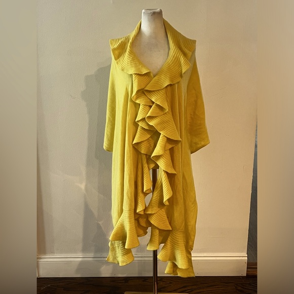 Magaschoni | Accessories | Magaschoni 0 Cashmere Long Ruffle Shawl ...